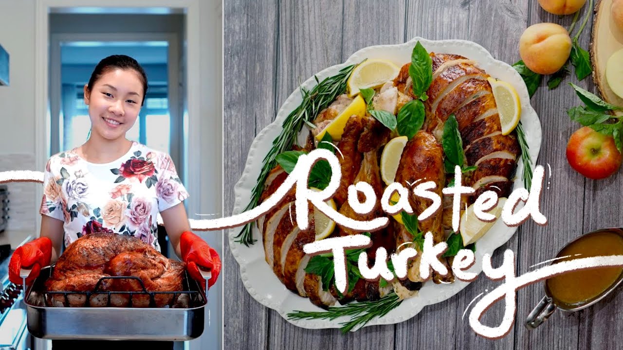 Step by Step Roasted Turkey (cooking, carving, plating)│烤火鸡 - YouTube