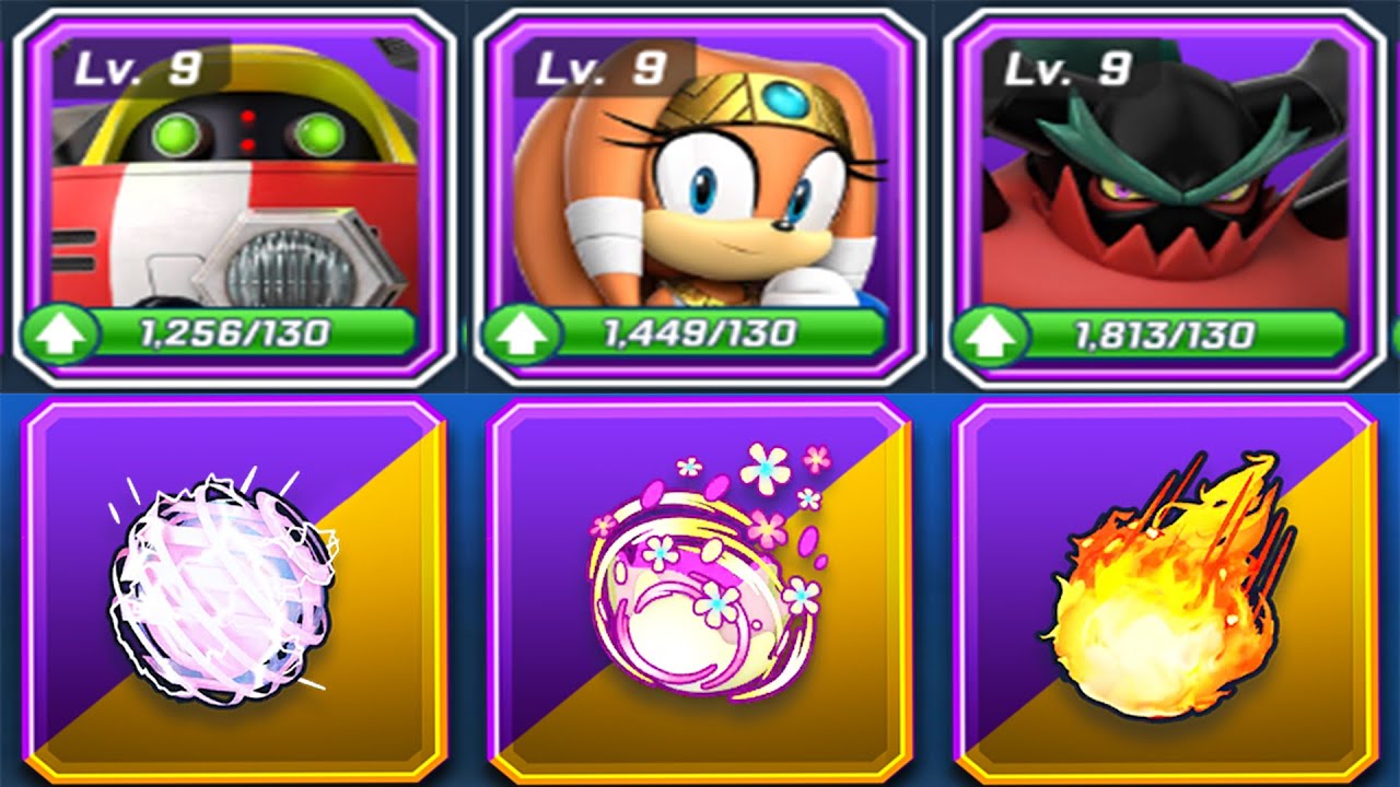Sonic Forces Mobile All Level 9 Super Rare Characters: Gamma vs Tikal ...