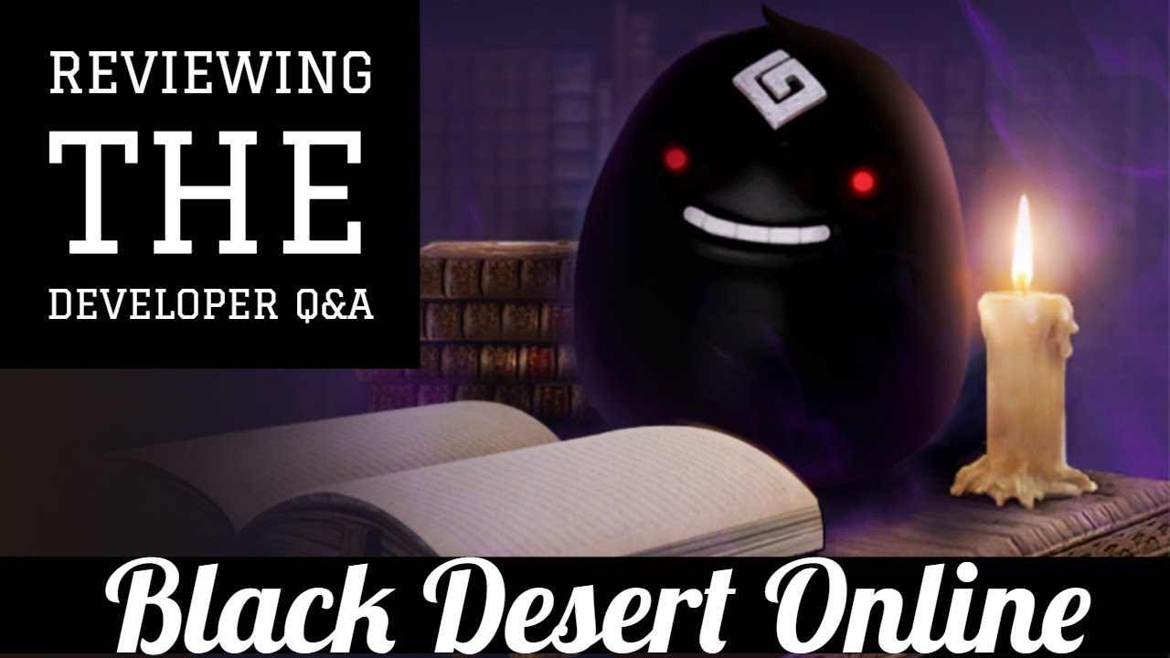 Black Desert Online [BDO] Review of Developer Q&A 2019 - YouTube