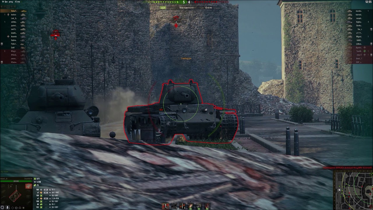 WoT Churchill Game - YouTube