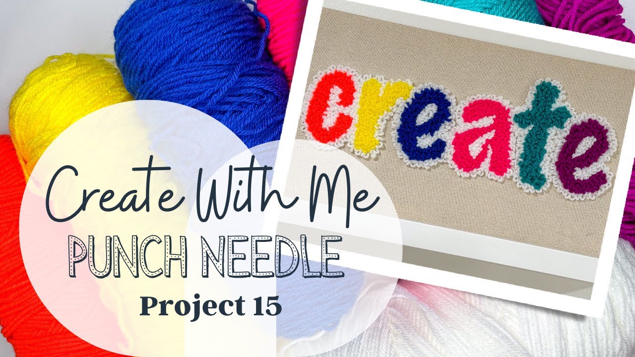 DIY Punch Needle Wall Art - YouTube