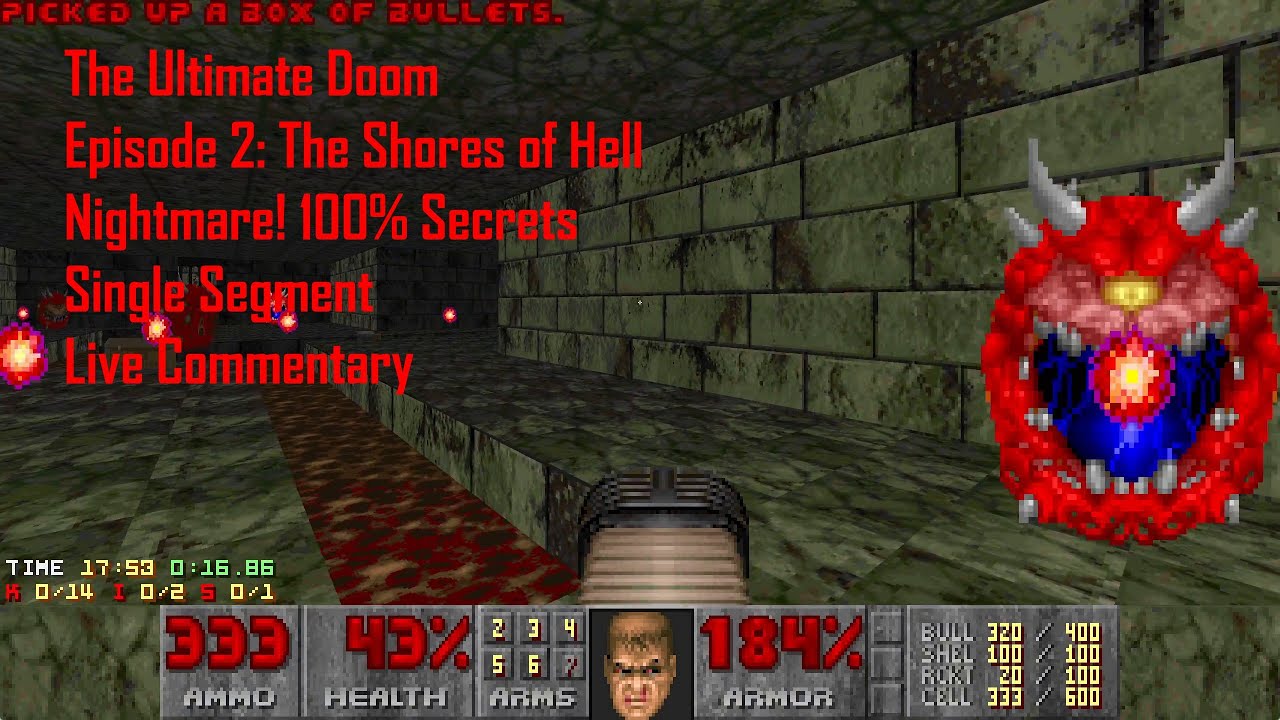 Doom Episode 2 NM100s with Live Commentary - YouTube