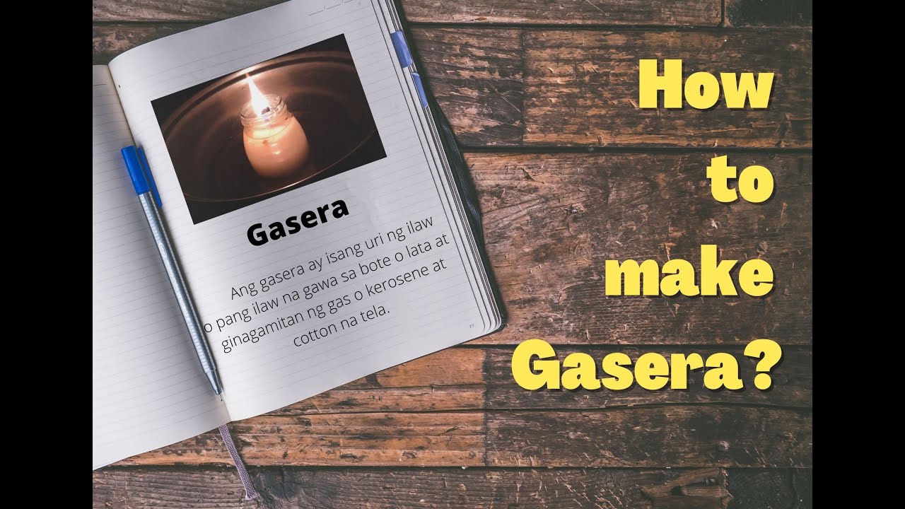 DIY on how to make Gasera I Erudite Studio - YouTube