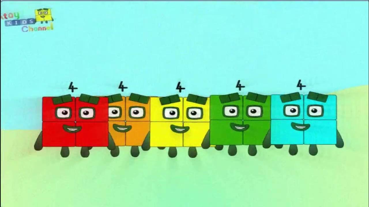 Four Blocks , Numberblocks Intro but Only Four Colors!!! - YouTube