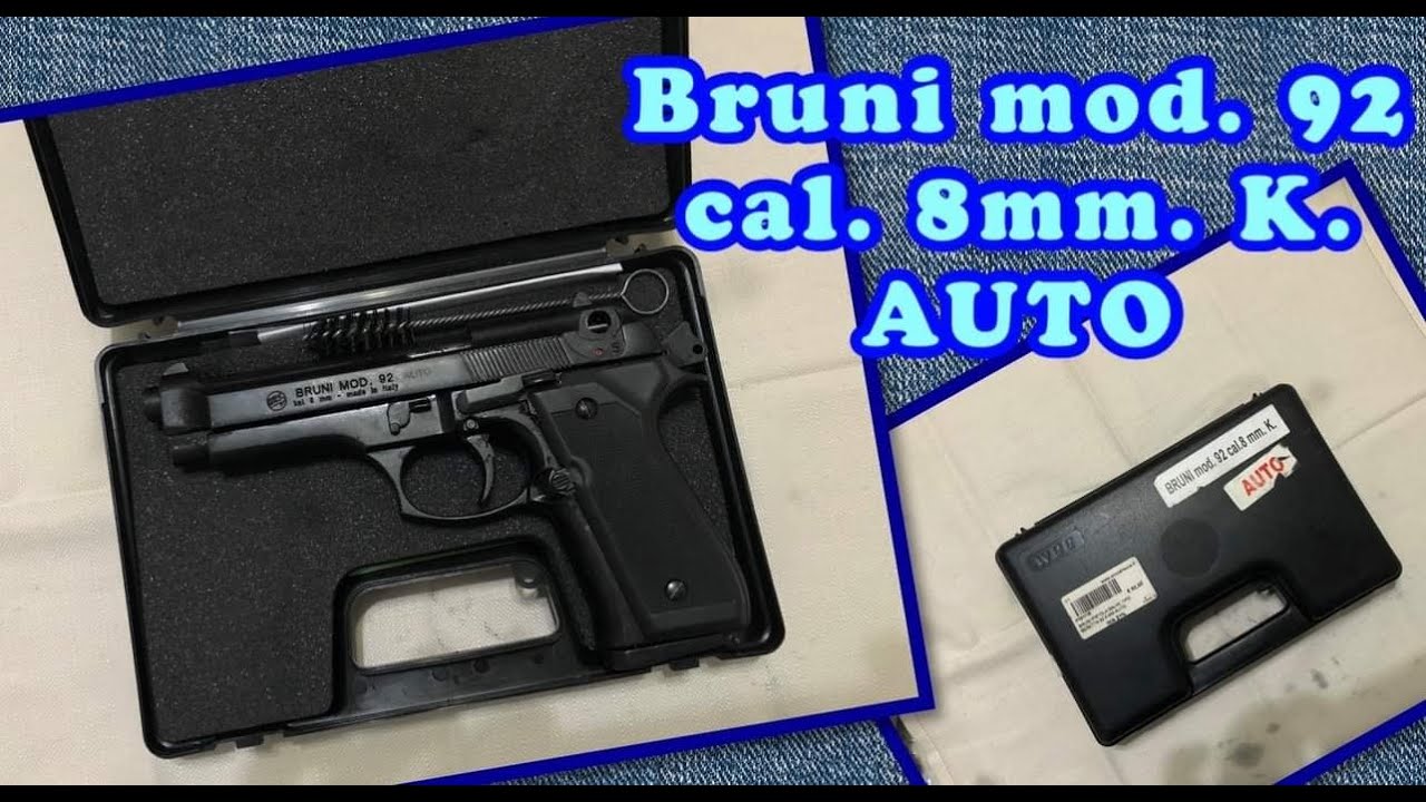 Bruni mod. 92 cal. 8mm K. AUTO - YouTube