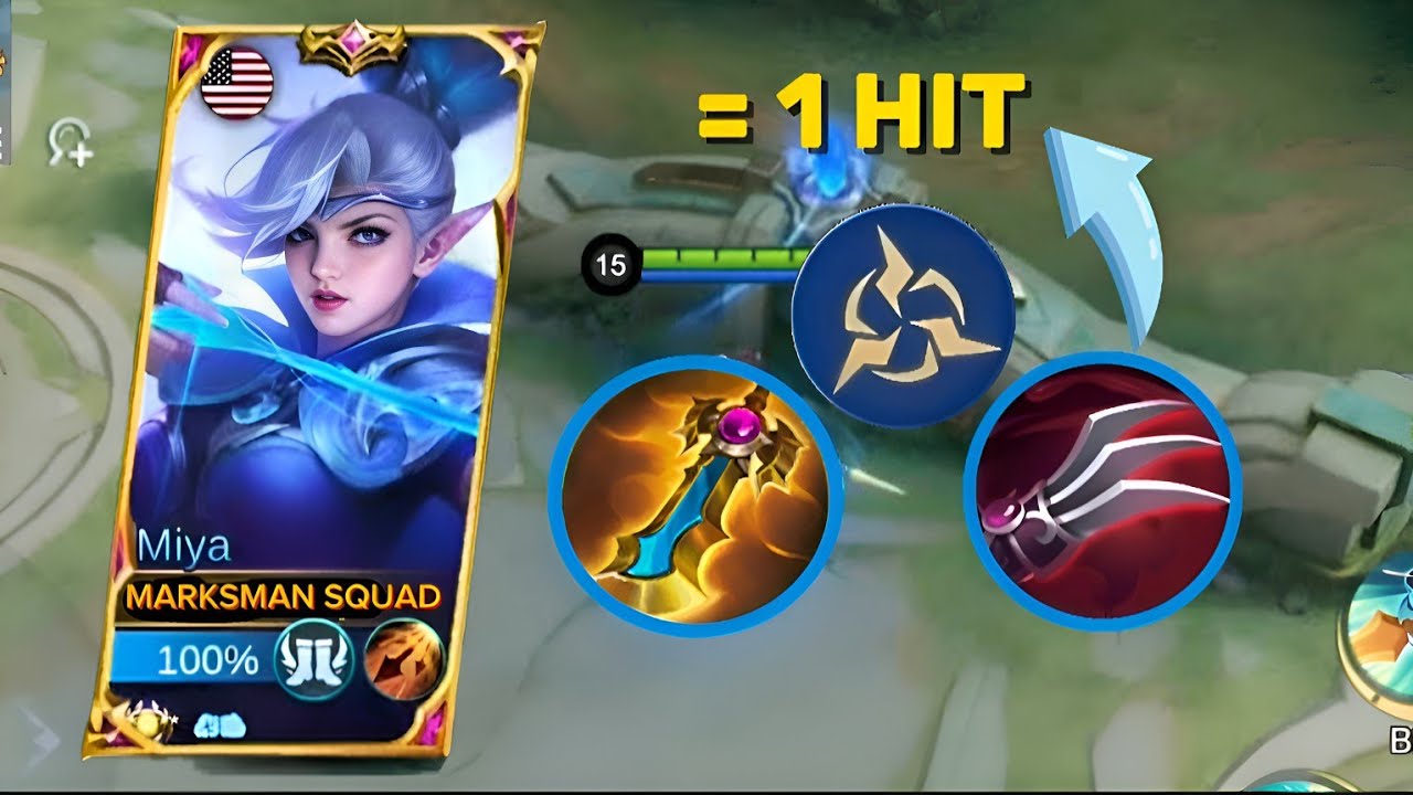 MIYA BACK TO META! ULTRA BURST DAMAGE BUILD (ONE HIT) | MOBILE LEGENDS ...