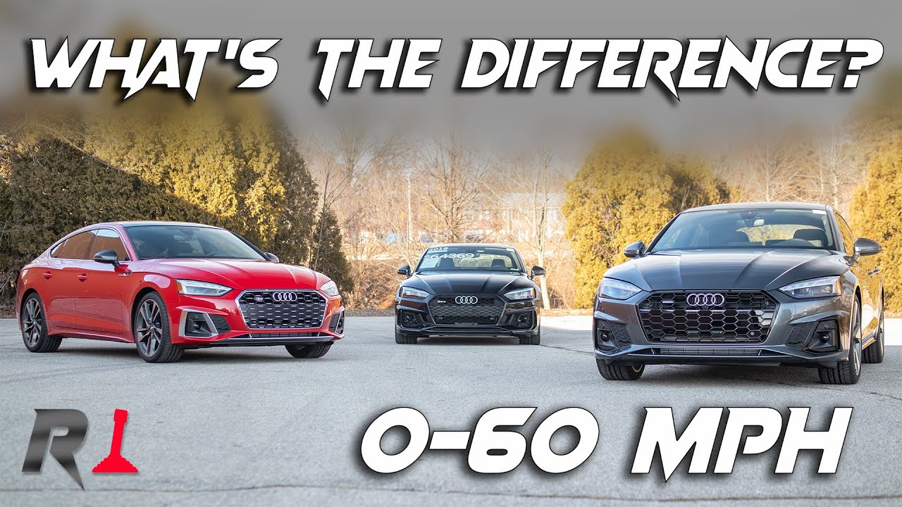2021 Audi A5 Vs S5 Vs RS5 0 60 Test A5 40 45 YouTube