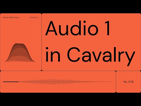 Sound Behaviour in Cavalry App - FREE VERSION