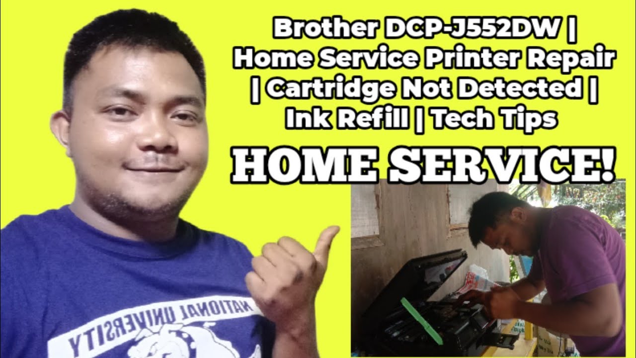 Brother DCP-J552DW | Home Service Printer Repair | Cartridge Not Detected | Ink Refill | Tech ...
