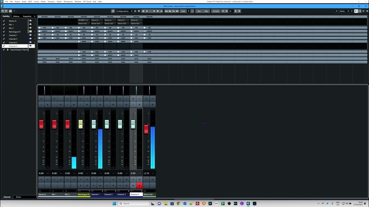 Basic skills in using the MIXER and AUTOMATION in Cubase (Cubase basics part 7) - YouTube