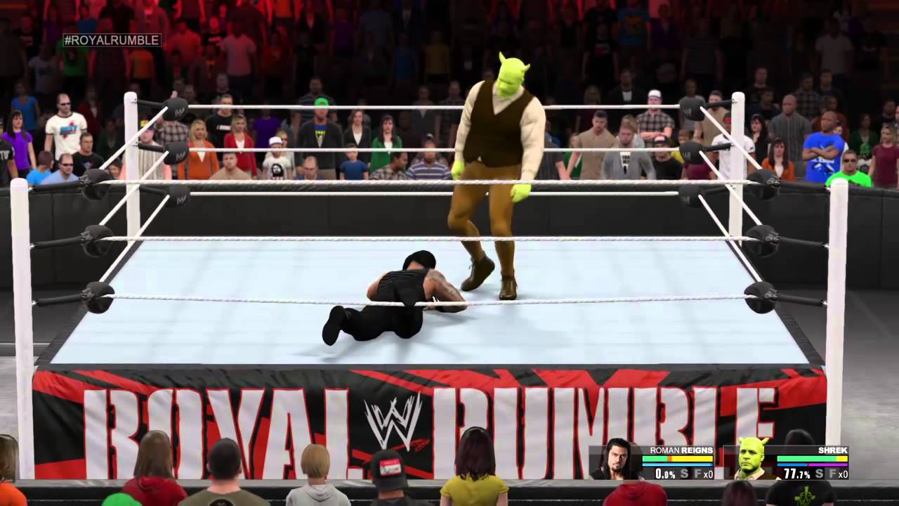 Shrek wins the royal rumble - YouTube