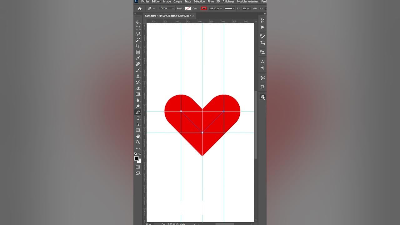 Create Heart Shape - Short Photoshop Tutorial - YouTube