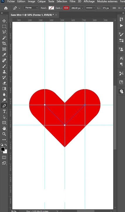 Create Heart Shape - Short Photoshop Tutorial - YouTube