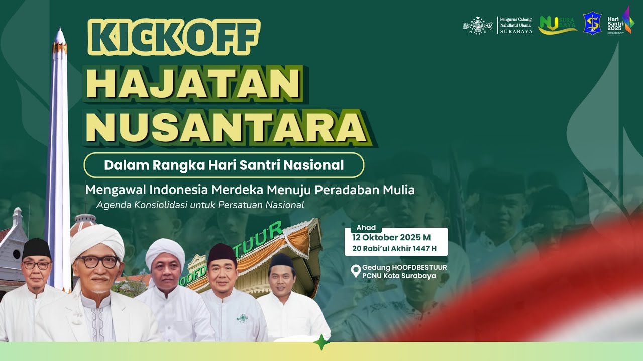 LIVE🔴 KICK OFF HAJATAN NUSANTARA DALAM RANGKA HARI SANTRI NASIONAL 2025 ...