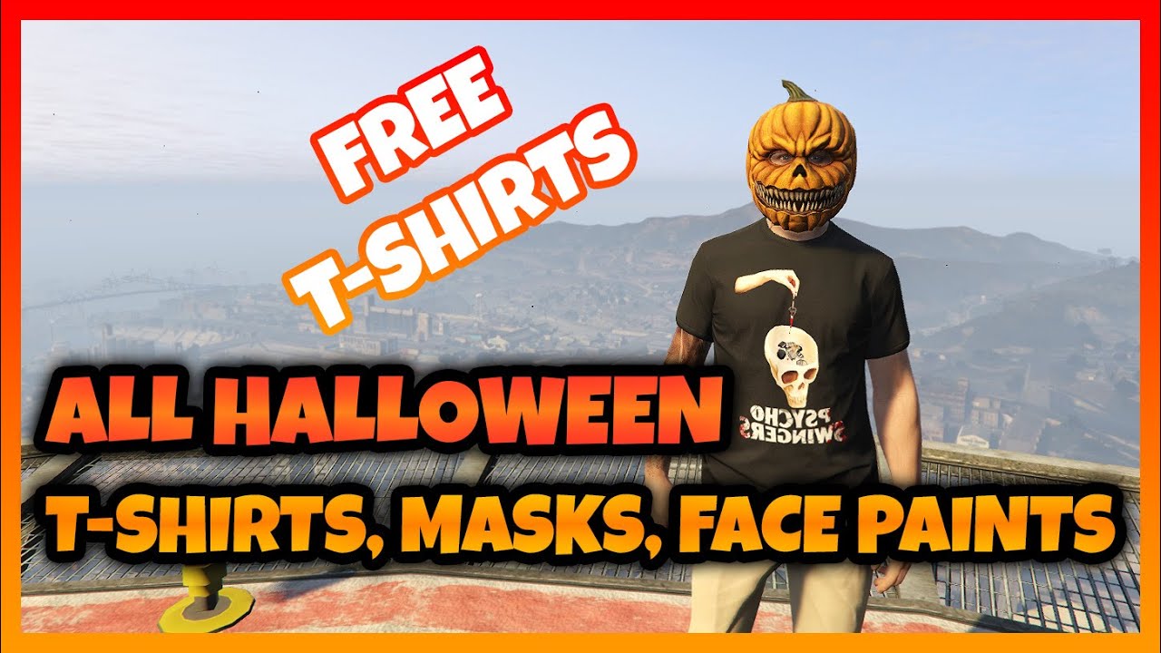 All Halloween Special Clothes, Masks, Face Paints | FREE T-Shirts ...