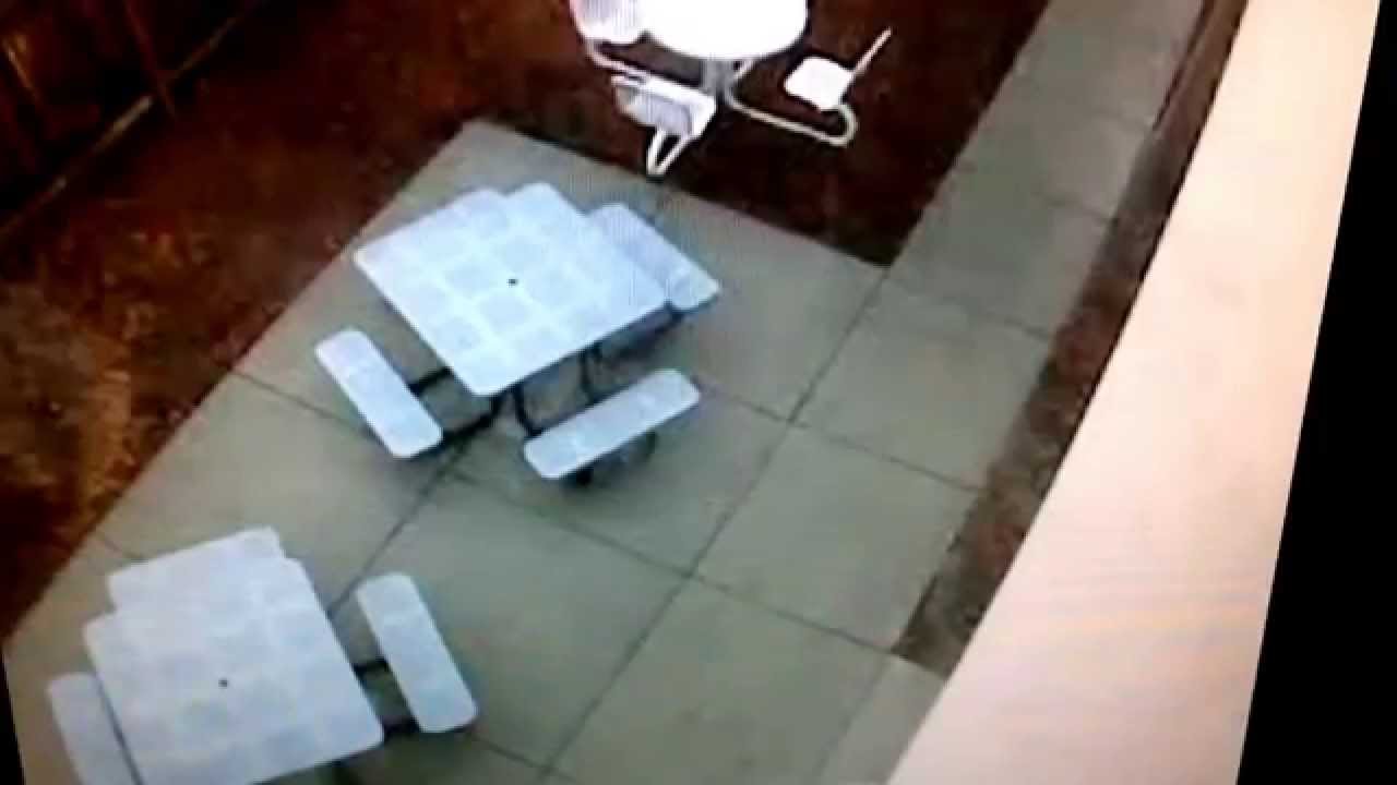 Ghost caught on security camera - YouTube