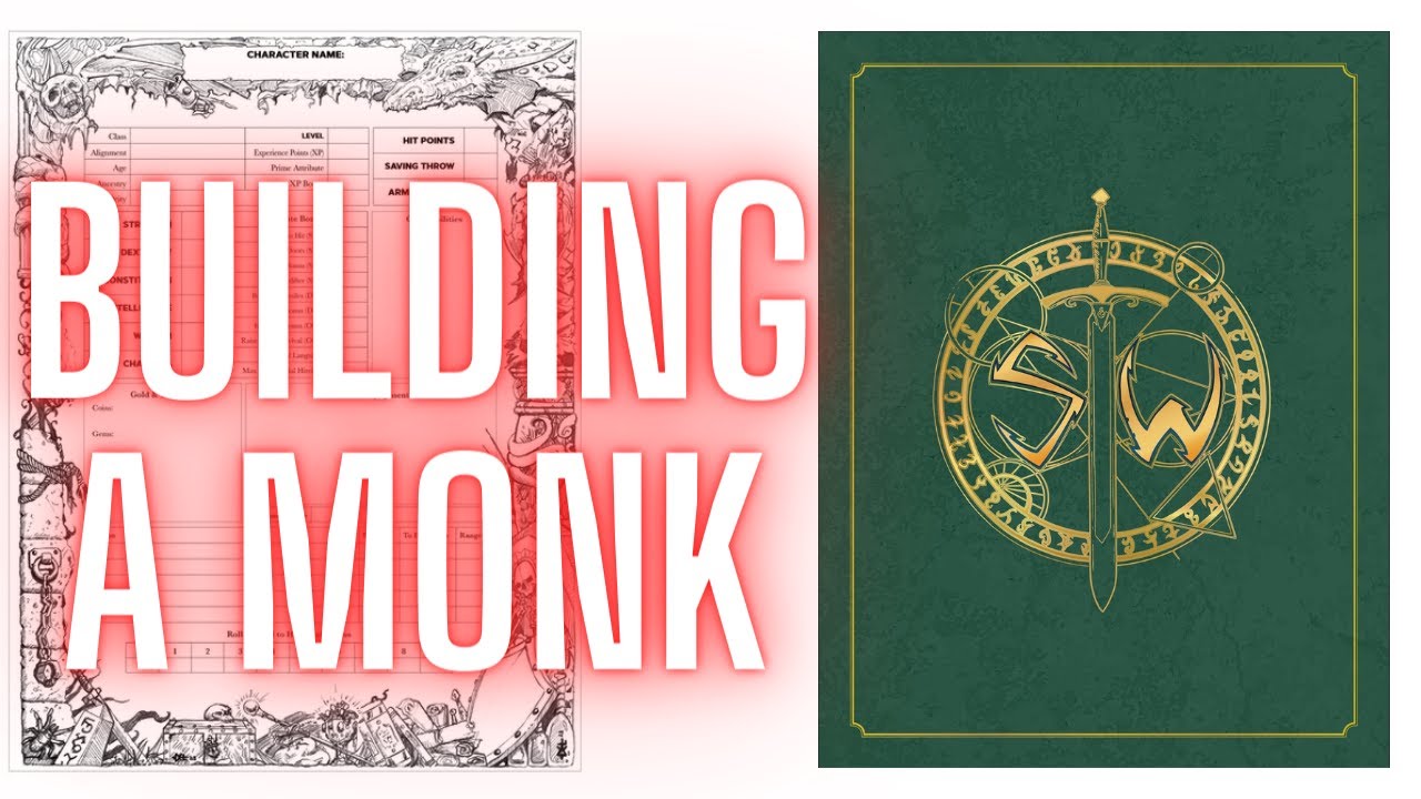 Building a Swords & Wizardry Monk #osr #dnd #character - YouTube