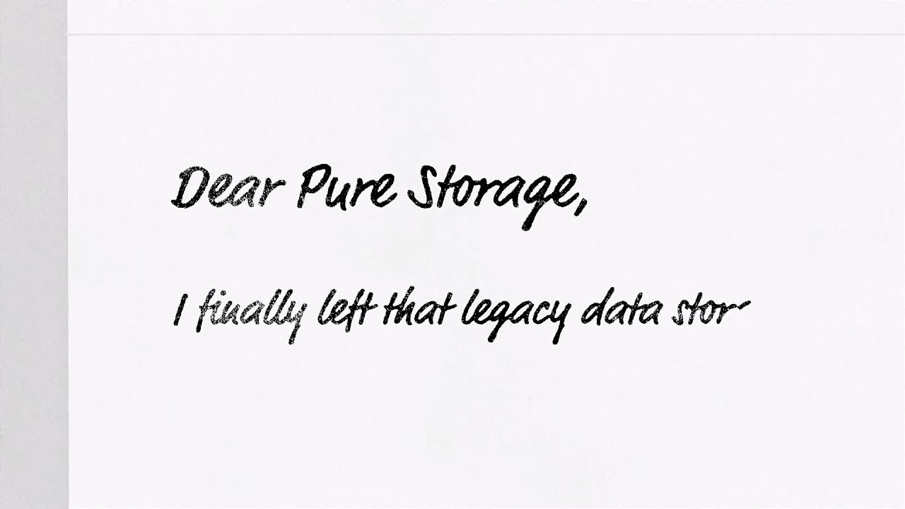 Love Letter to Pure Storage - YouTube