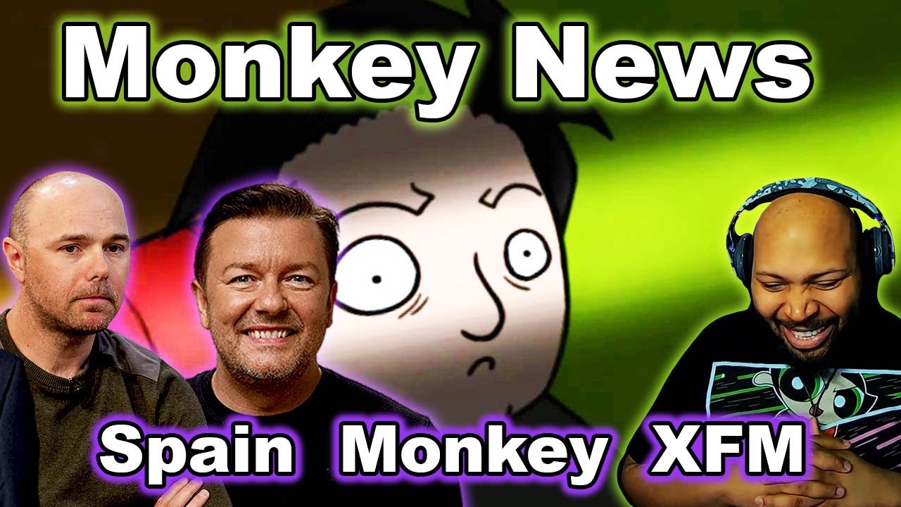 Ricky Gervais Trip to Spain Monkey News Fan Animation - YouTube