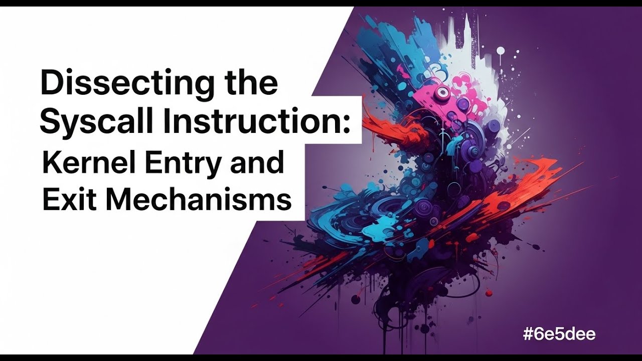 How User-Space Transitions to Kernel: Unpacking the syscall/sysret ...