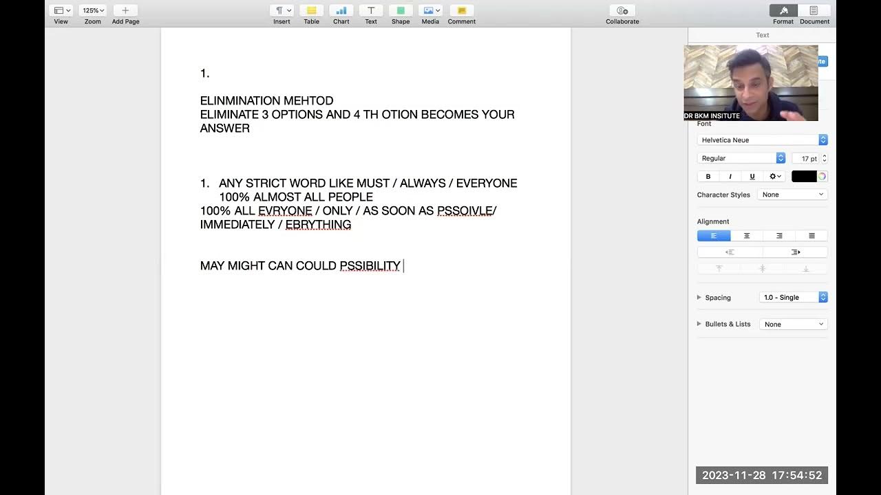 Elimination method in oet reading | How to use elimination method in oet reading part C | - YouTube