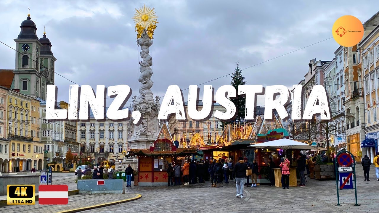 Linz, Austria 4K Winter Walking Tour + Christmas Markets - YouTube