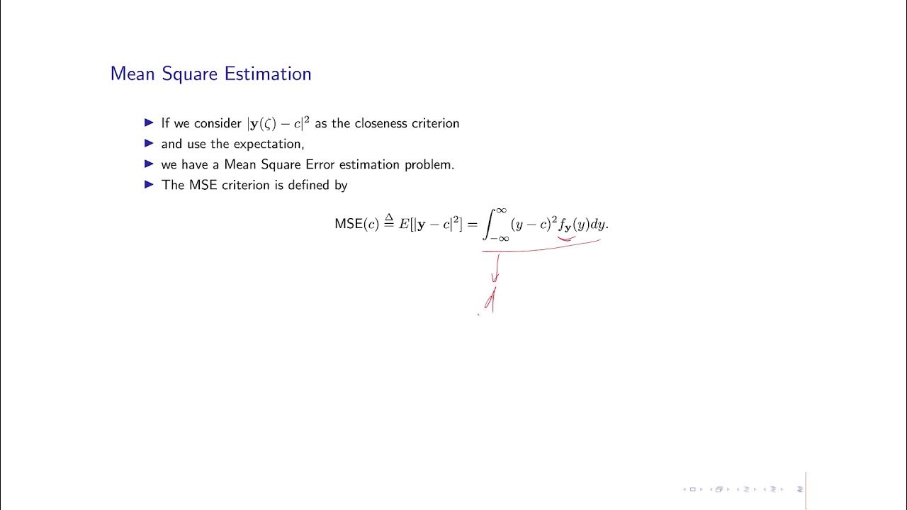 Minimum Mean Square Error Estimation - YouTube