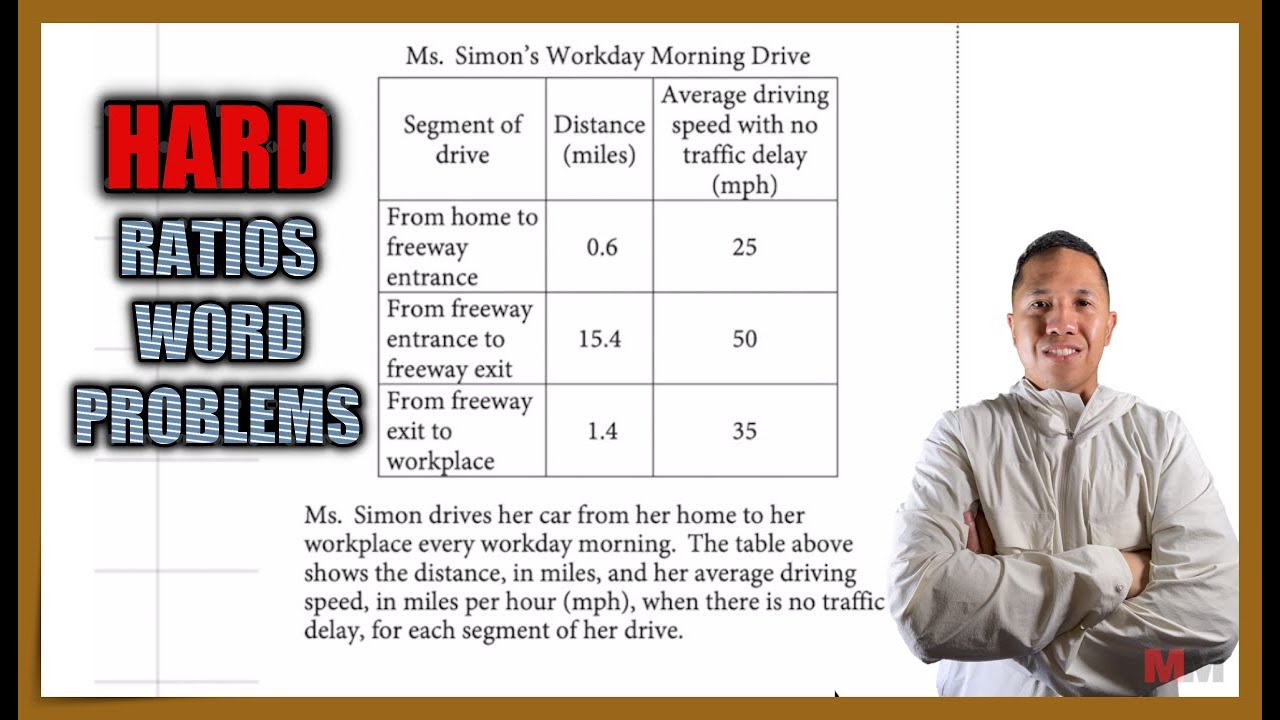 Hard and Confusing Ratios Word Problems SAT Math Practice - YouTube