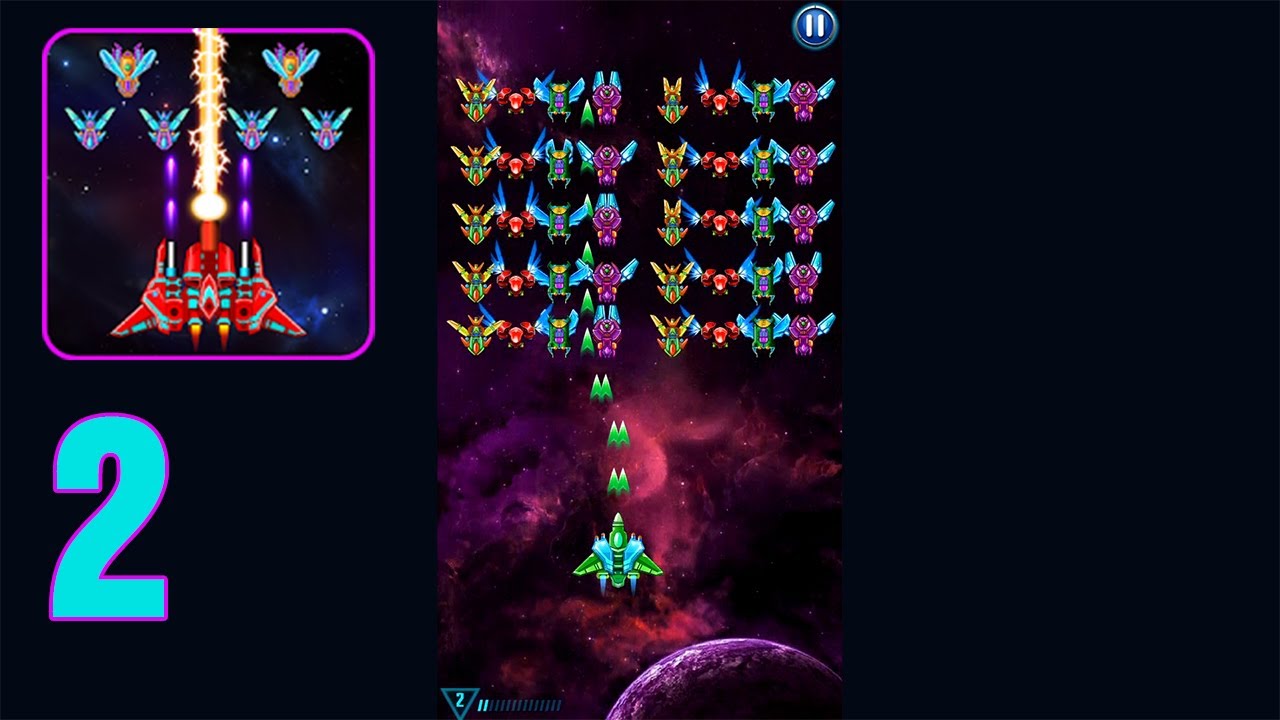 Galaxy Attack: Alien Shooter Gameplay Walkthrough | Level 2 - YouTube