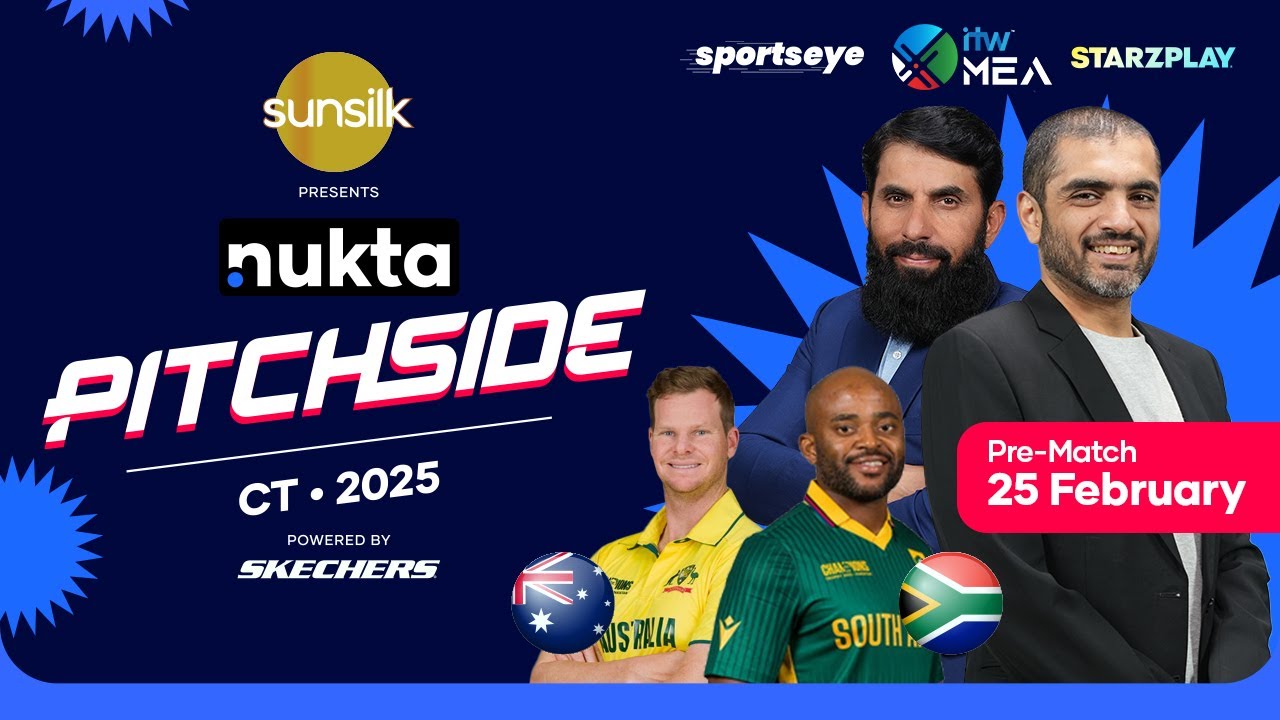 Pitchside: Champions Trophy | AUS vs SA | 2025 (Pre-Match Analysis ...