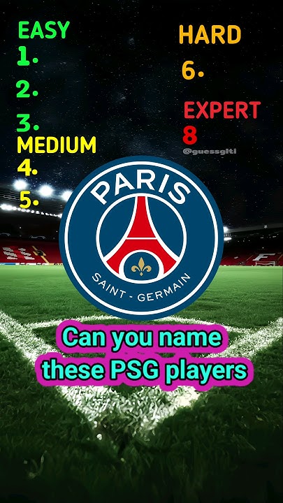 Can you name these PSG players footballquiz #quiz #footballtrivia #trivia #shorts - YouTube
