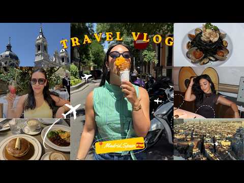 Spain vlog : ​🇪🇸 ​🛍️​ 🥘​👛​☀️​🧡​✨🇪🇸​​ عطلة فيها غير شوبينغ و ماكلة في مدريد
