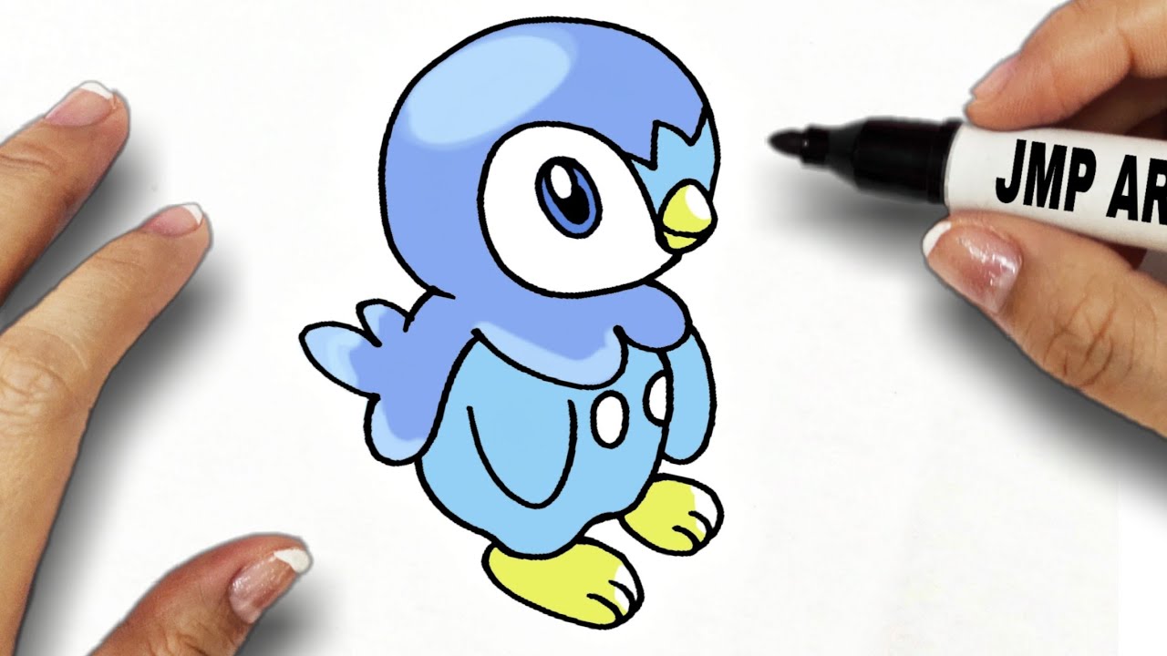 How to draw Pokemon Piplup - YouTube