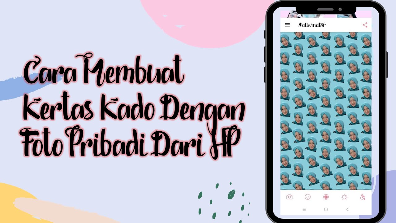 Cara membuat kertas kado dengan foto pribadi dari HP #DIY #Patternator #yunasabrina - YouTube