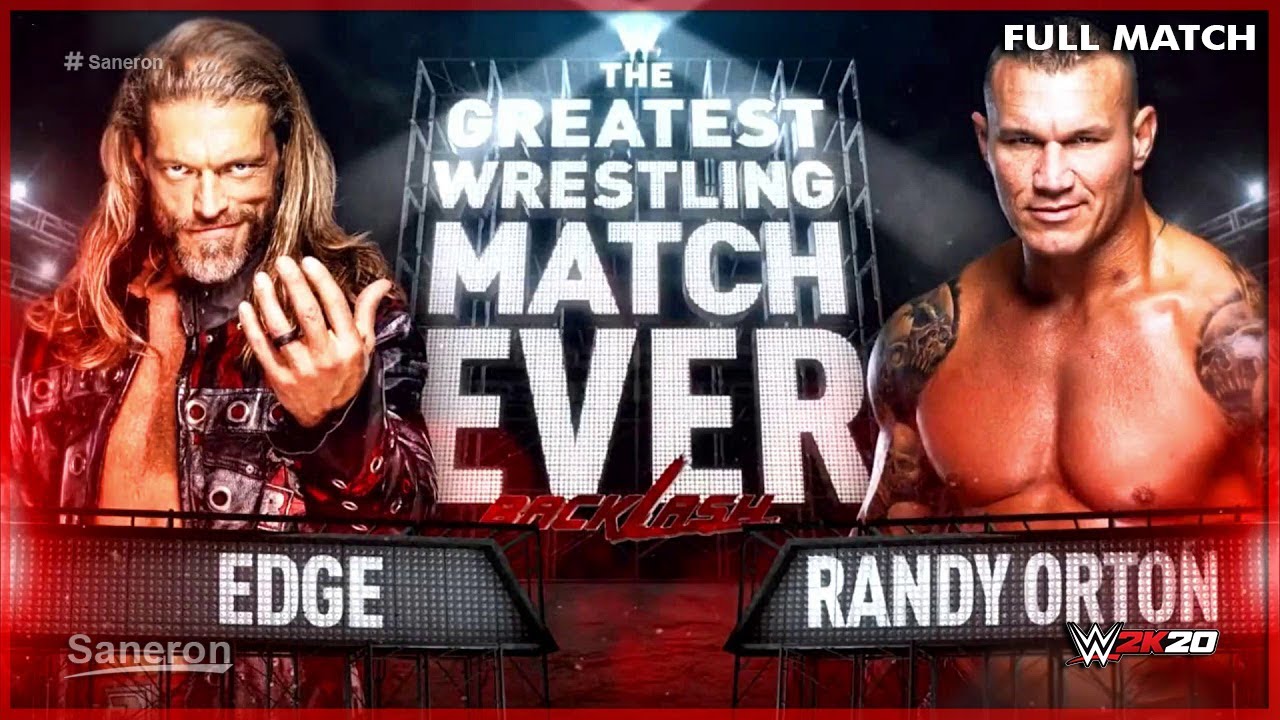 FULL MATCH - EDGE VS RANDY ORTON : WWE BACKLASH 2020 | WWE2K20 - YouTube