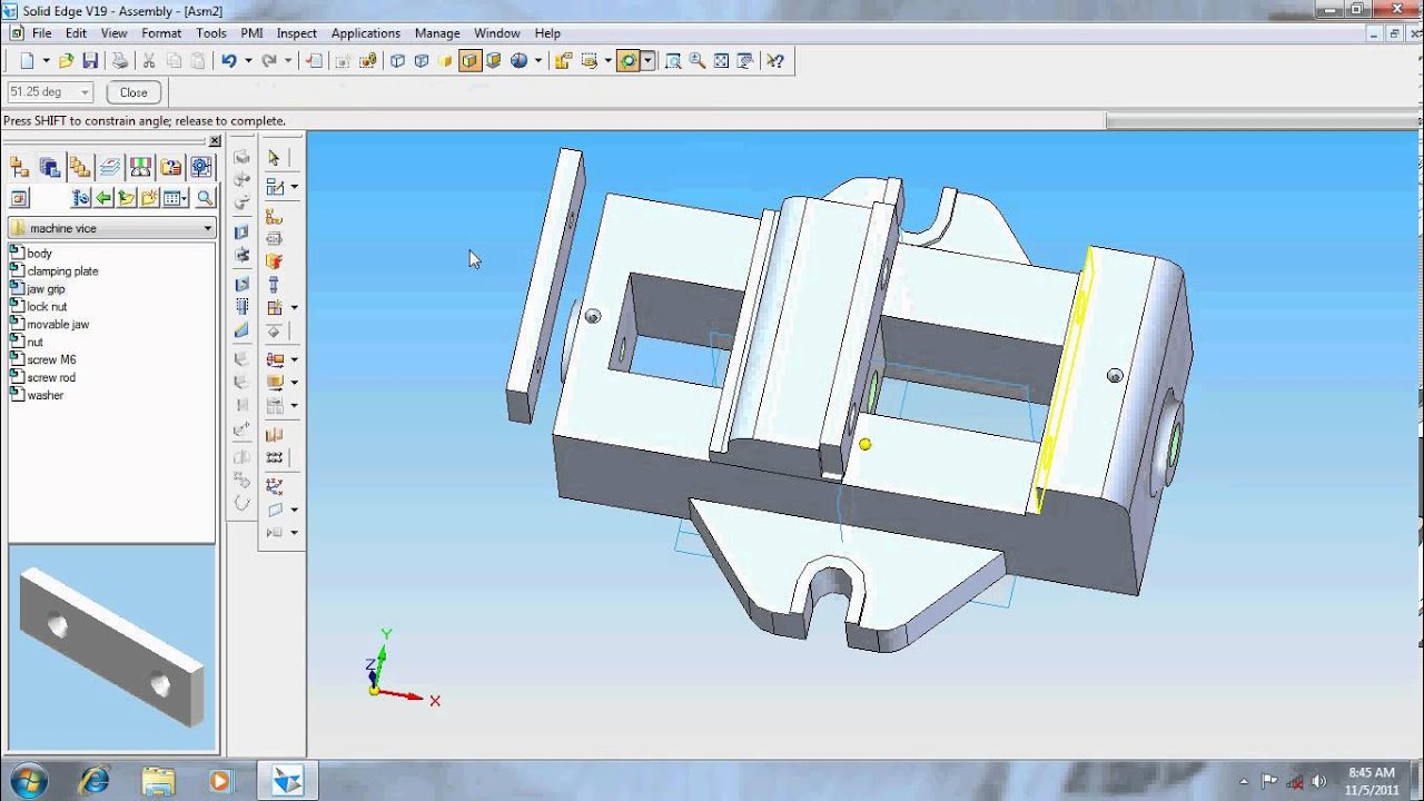 final assembly of machine vice assembly.avi - YouTube