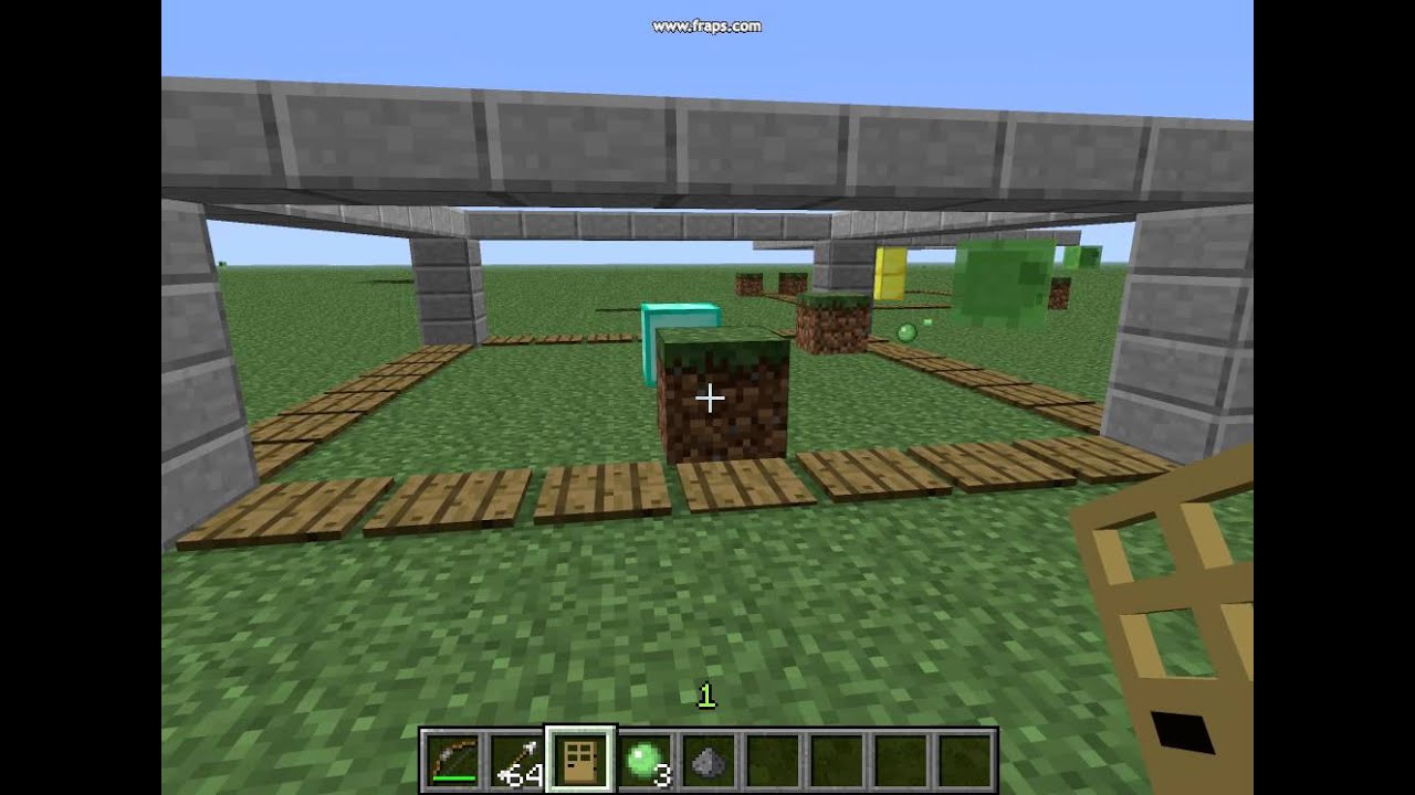 Minecraft piston wall - YouTube