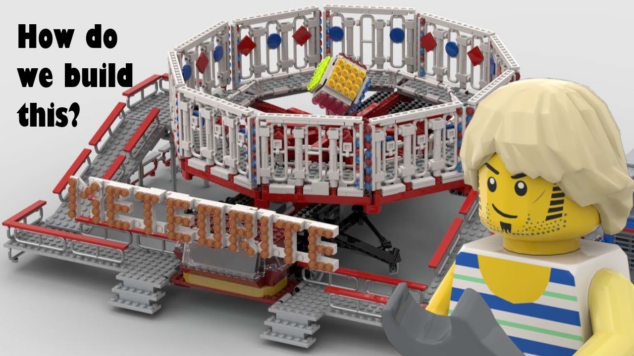 LEGO Fairground Meteorite Buildup (Instructions https://rebrickable.com ...