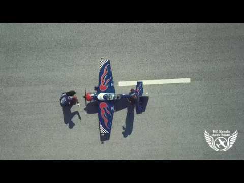 Pilot RC Yak 54 170cc from a drone!! - YouTube
