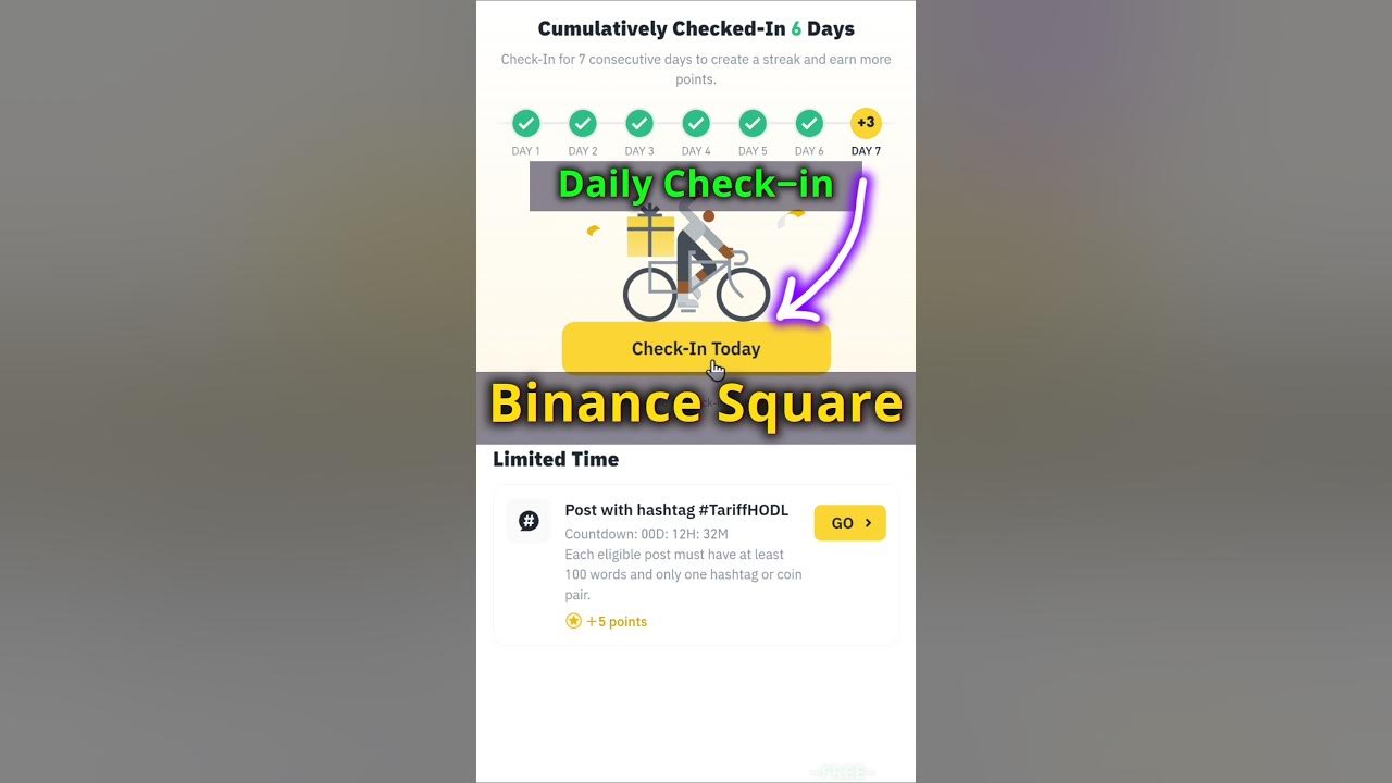 Binance Square Daily Check-in || Tasks Center Update || How to Get Binance Points - YouTube