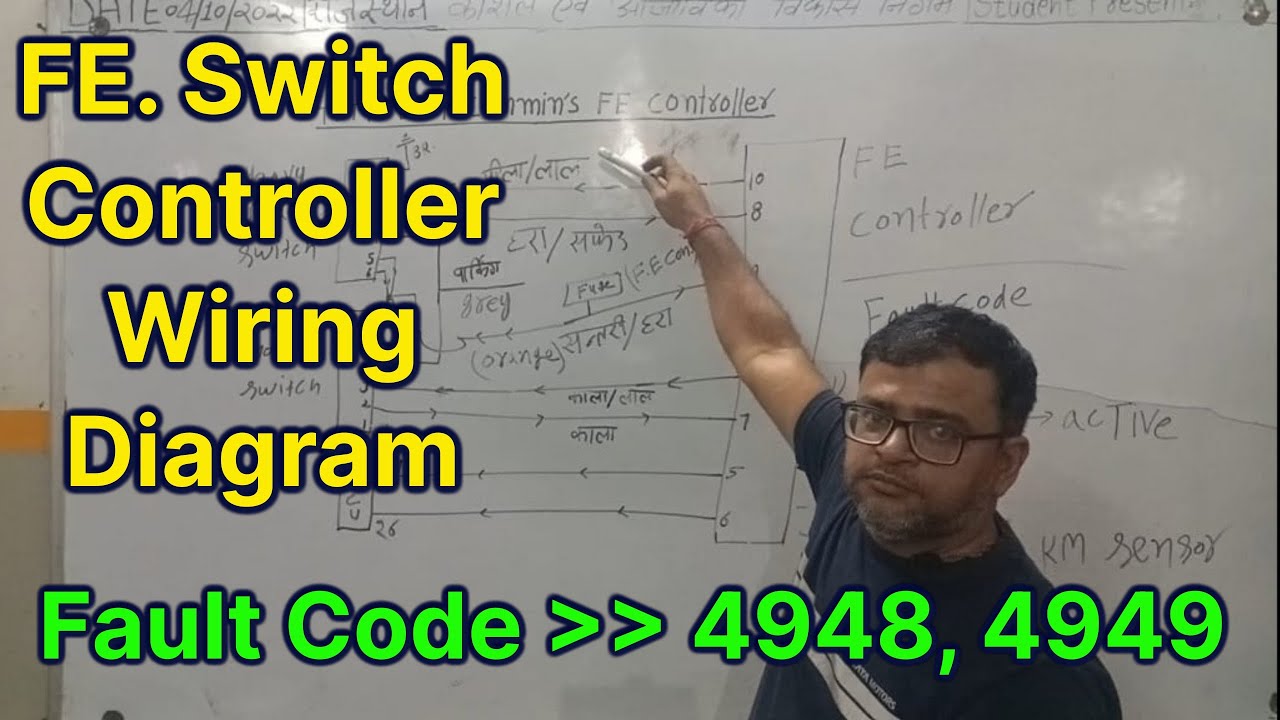 TATA BS4 FE controller wiring diagram | fault code 4948, 4949 | heavy ...
