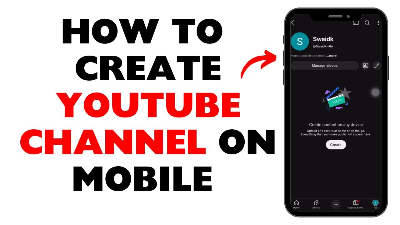 HOW TO CREATE YOUTUBE CHANNEL ON MOBILE - Full Guide - YouTube
