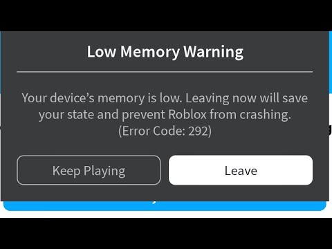 I have a low memory warning - YouTube