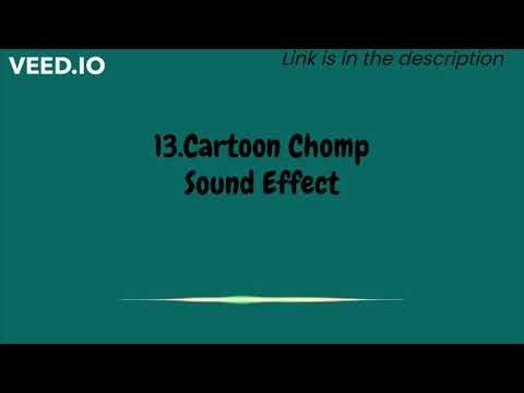 Cartoon Chomp Sound Effect - YouTube