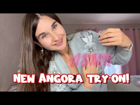 ASMR Angora Sweater Try-On & Unpackaging | Soft Sounds & Delicate Details