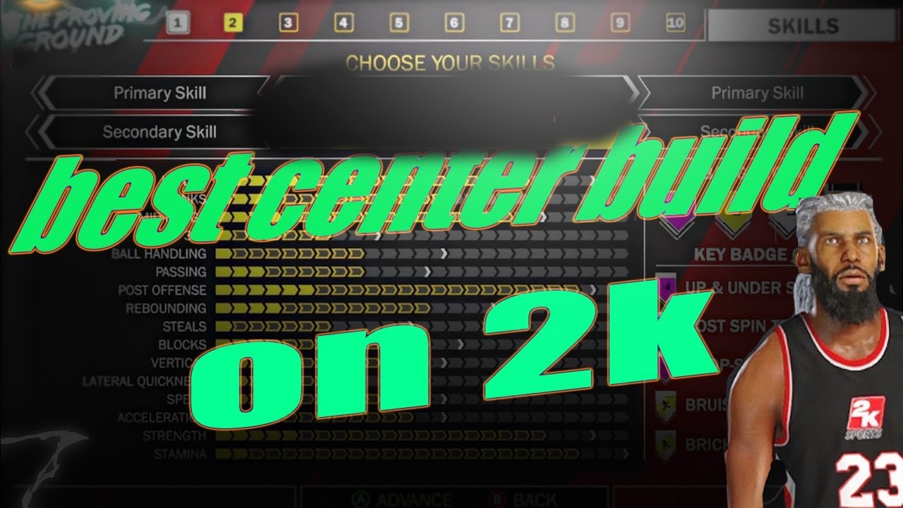 2k18 best center build on (2s,Pro AM,Stage) - YouTube