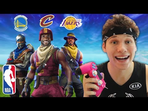 FORTNITE SQUADS WITH 3 NBA BASKETBALL PLAYERS!!