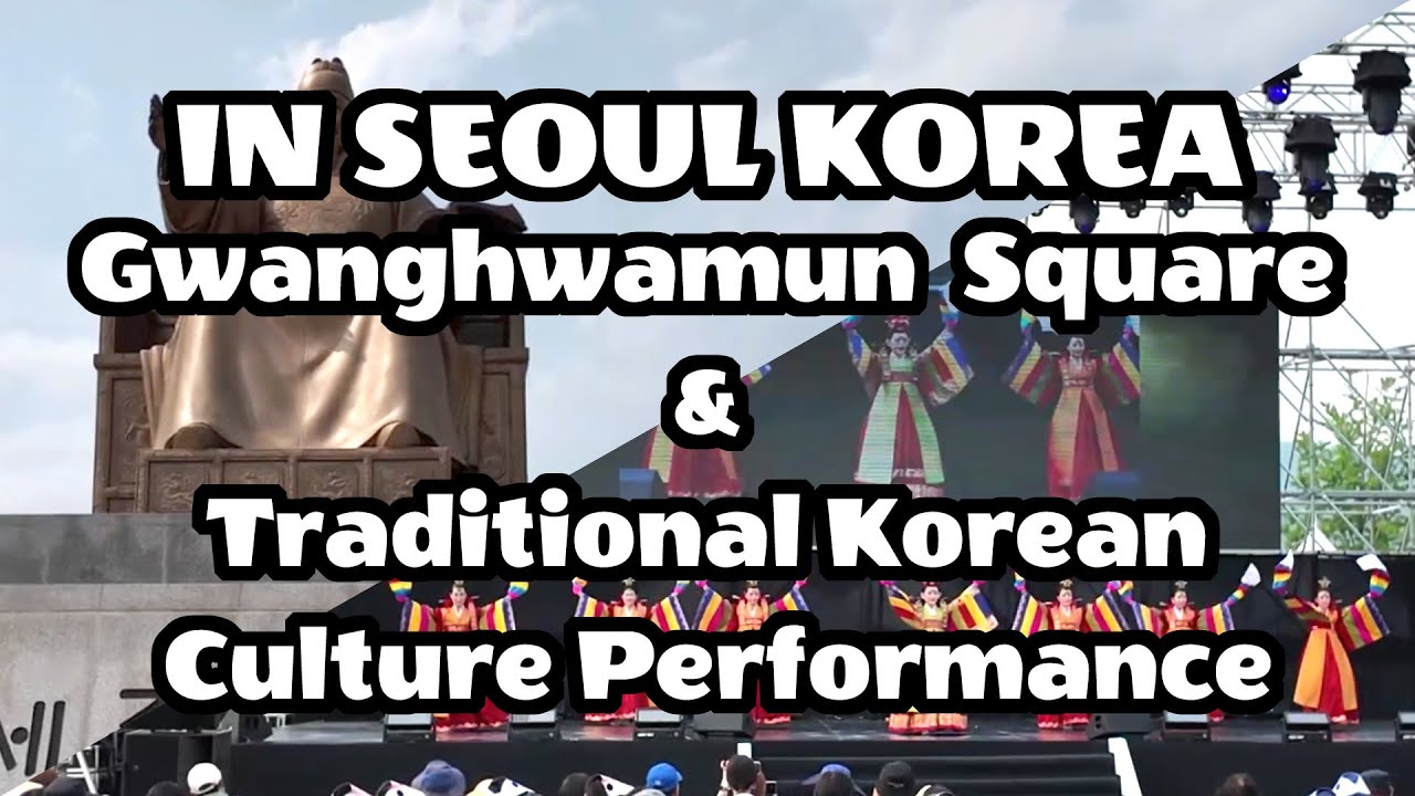 Gwanghwamun Square in Seoul, Korea, Sejong Stroy, Peaceful streets and ...