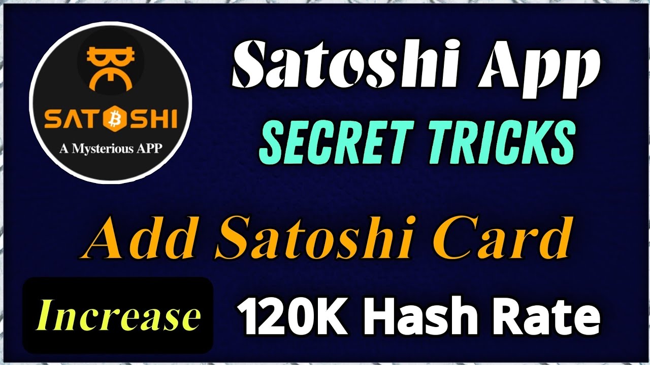 How to Get Satoshi Card | Satoshi Free Mining App | BTCs Free Mining ...