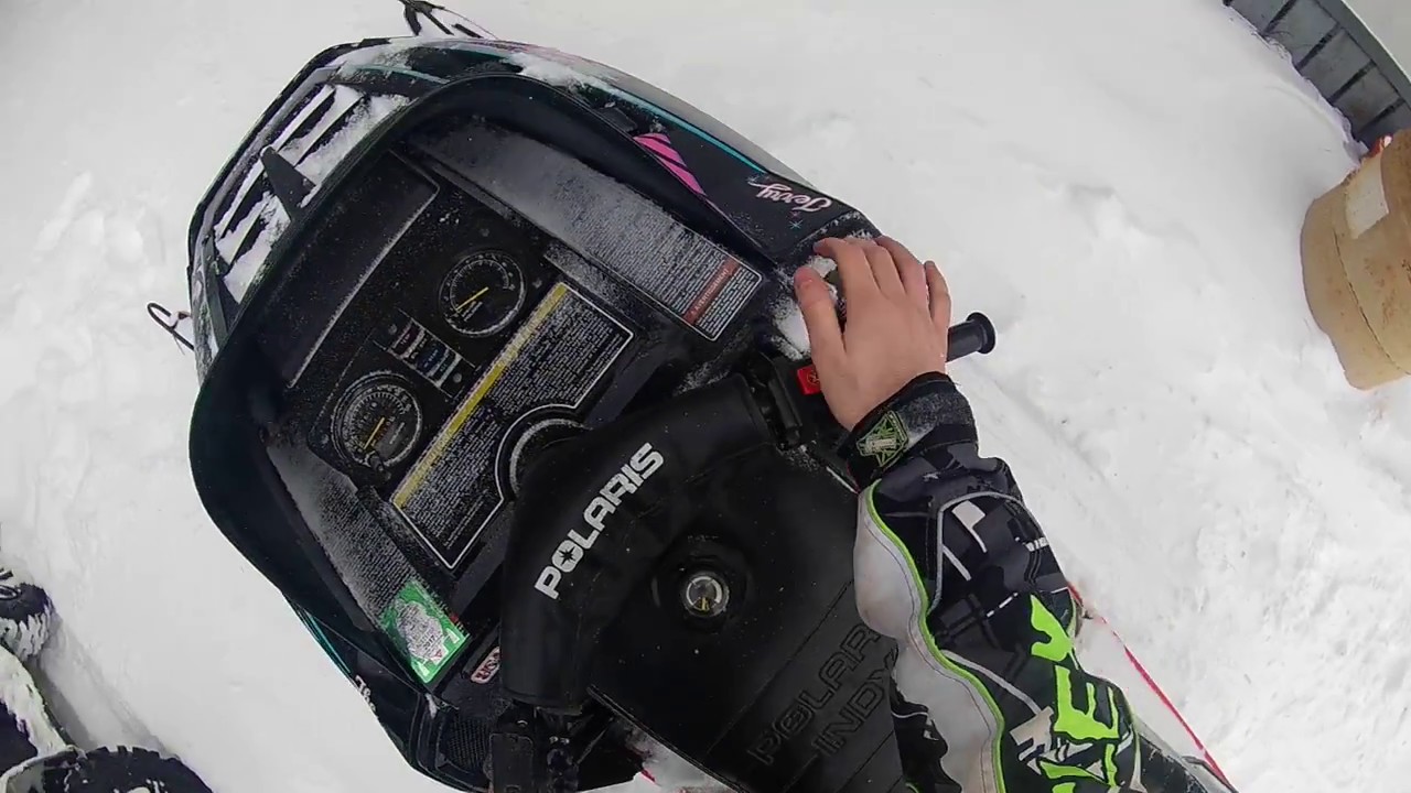 1994 polaris indy storm 800 trail ride - YouTube